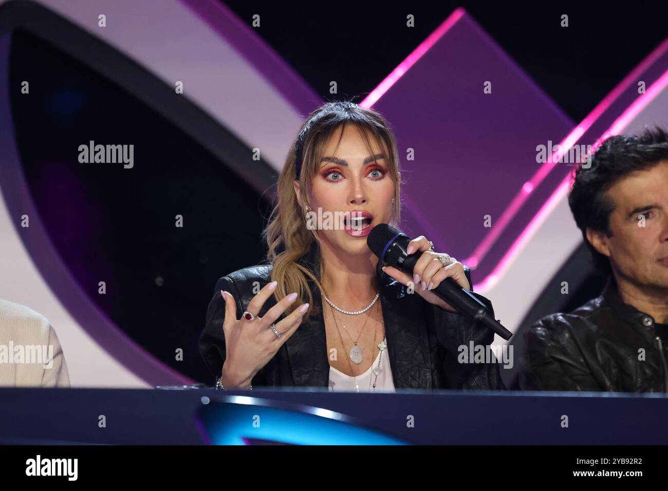 Mexico City, Mexico. 16th Oct, 2024. Anahí Puente speaking during a ...