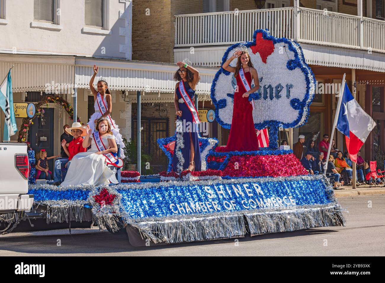 Goliad, Texas, United States. March 19, 2022. Pageant winners on a ...