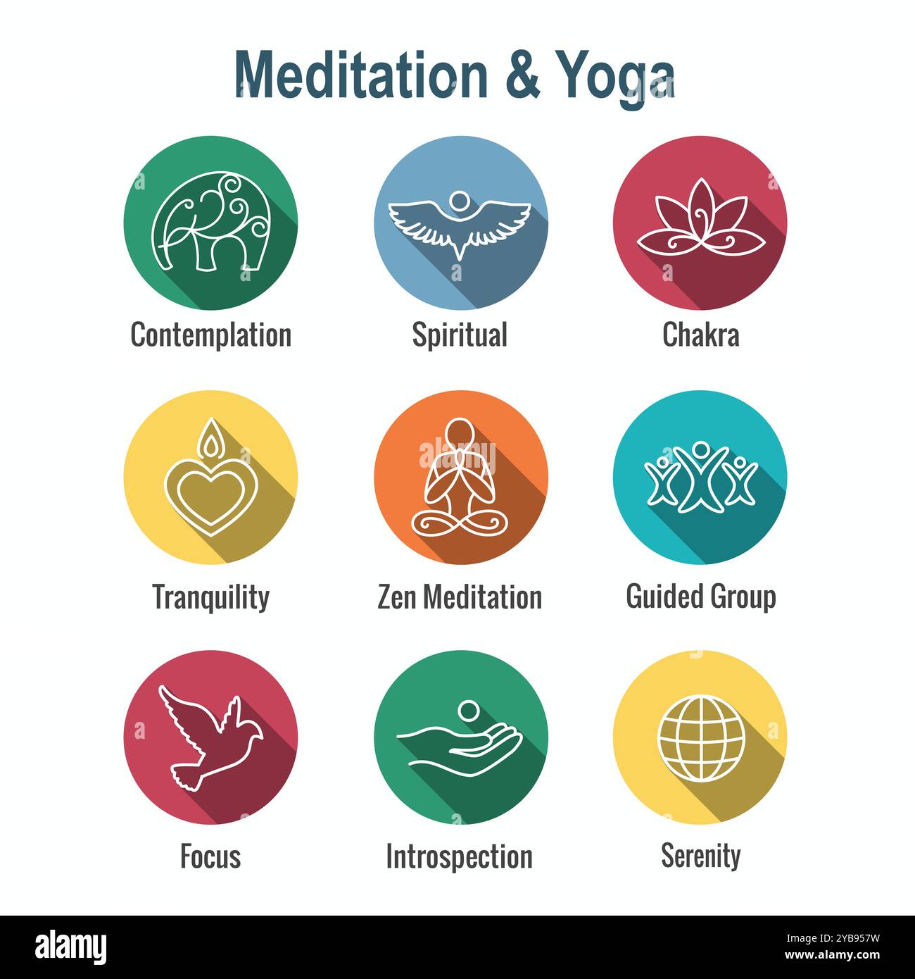Zen Meditation Mandala Design Symbol Concept - Swirly Yoga ...