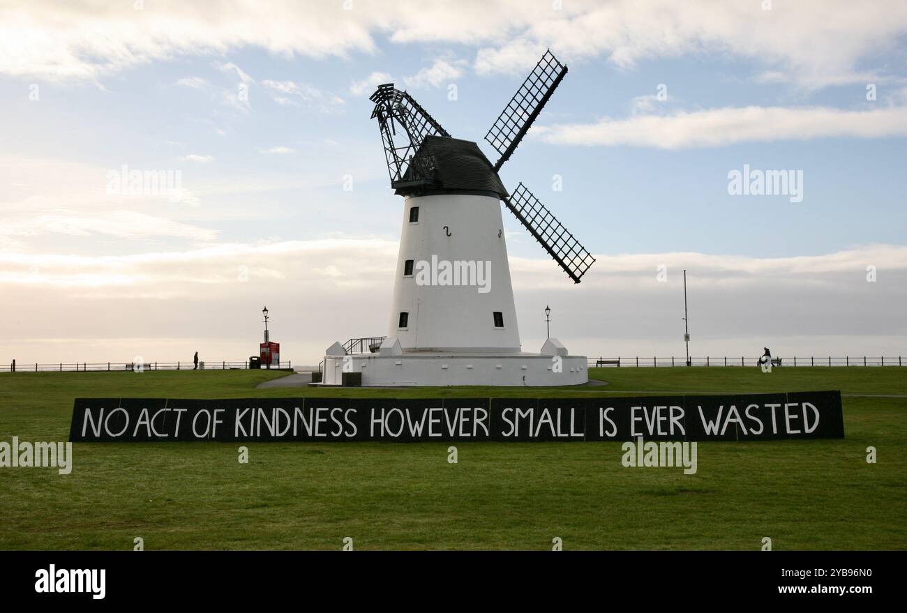 A view of the famous windmill on Lytham Green, Lytham St Annes ...
