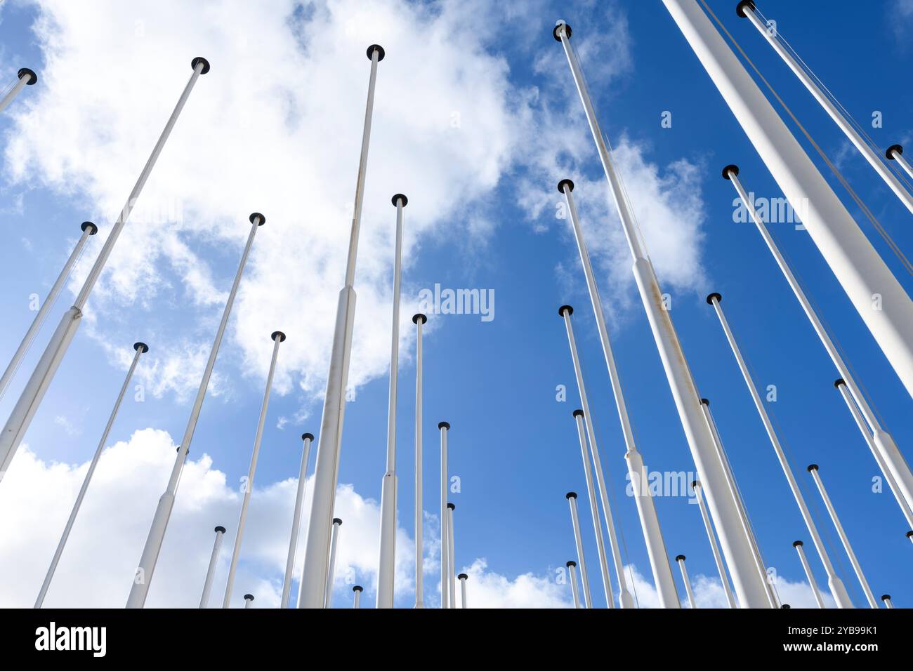 Telescoping flagpoles hi-res stock photography and images - Alamy