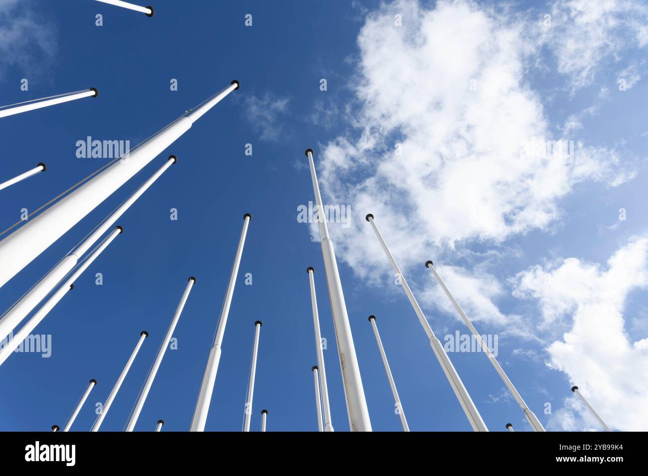Telescoping flagpoles hi-res stock photography and images - Alamy
