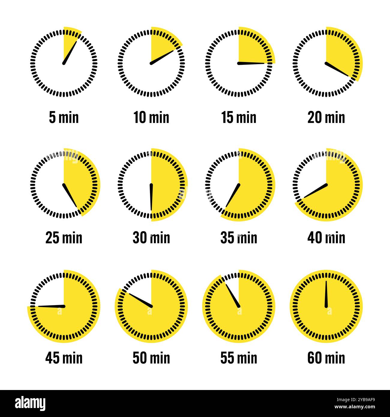 Simple stopwatch icons. Colorful chronometer, time counter with dial ...