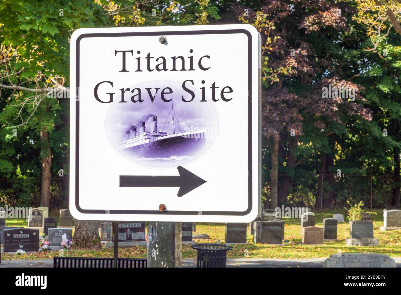 The graves of over 100 victims of the Titanic disaster are located in ...
