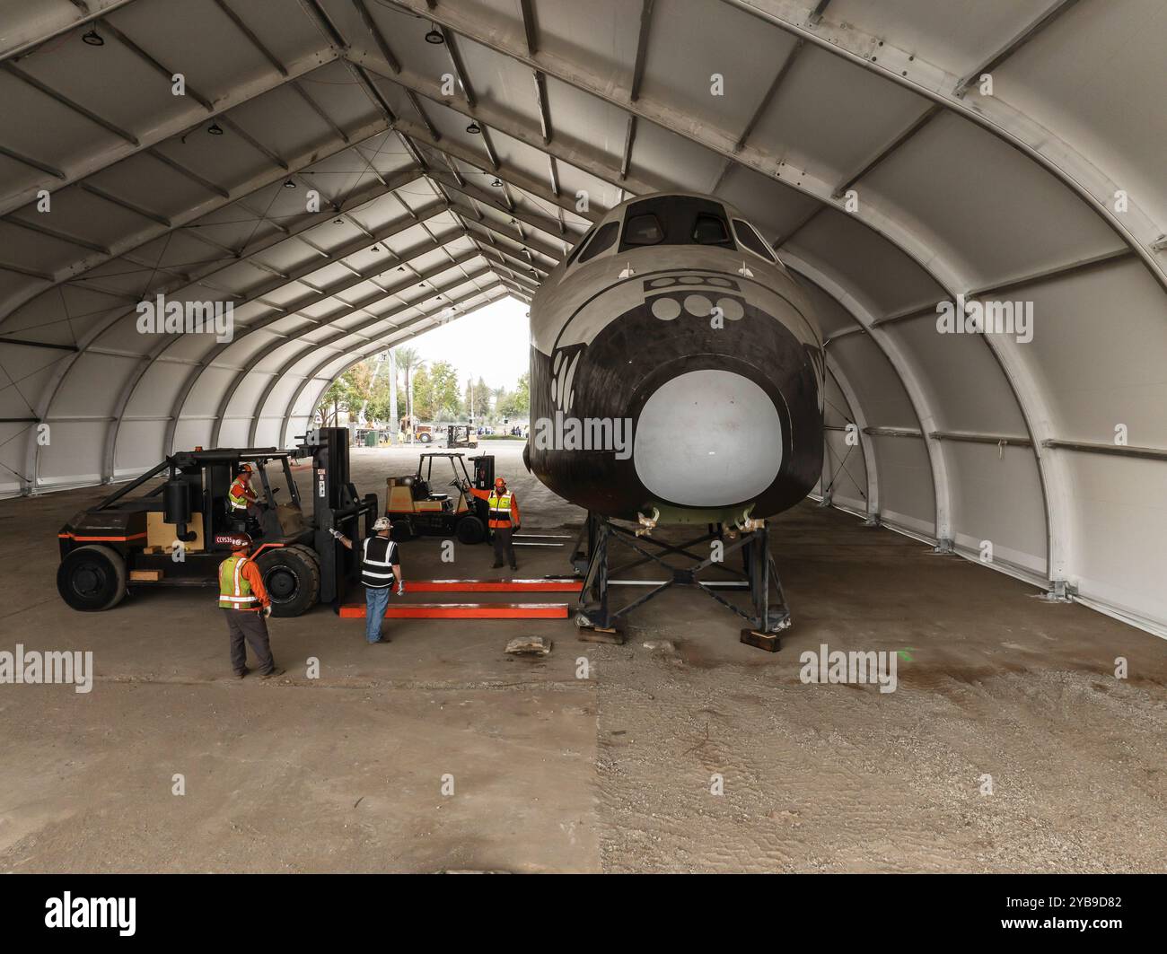 Downey, USA. 17th Oct, 2024. The original mock-up Space Shuttle ...