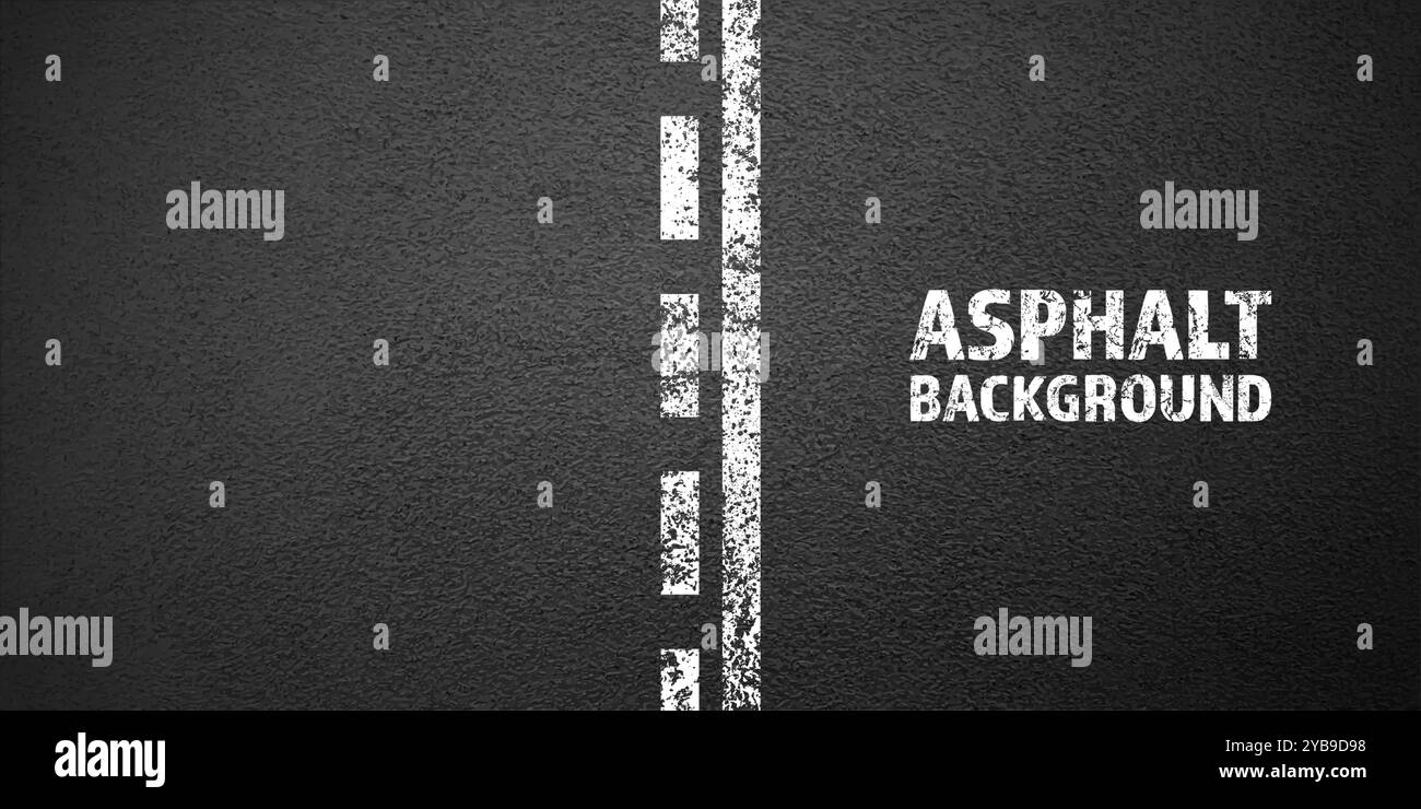 Cracked asphalt street marking Stock Vector Images - Alamy