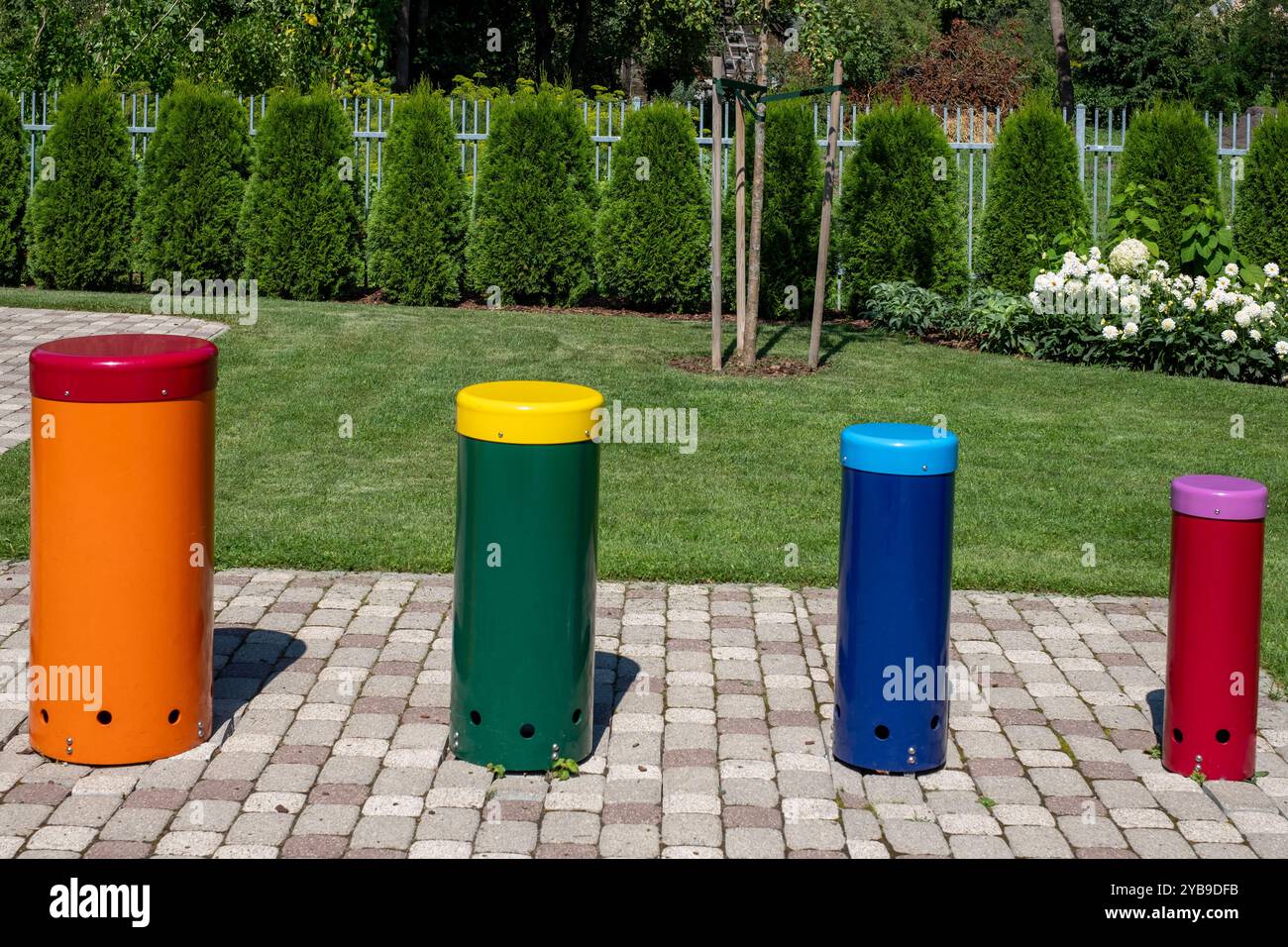 Series of cylindrical containers hi-res stock photography and images ...