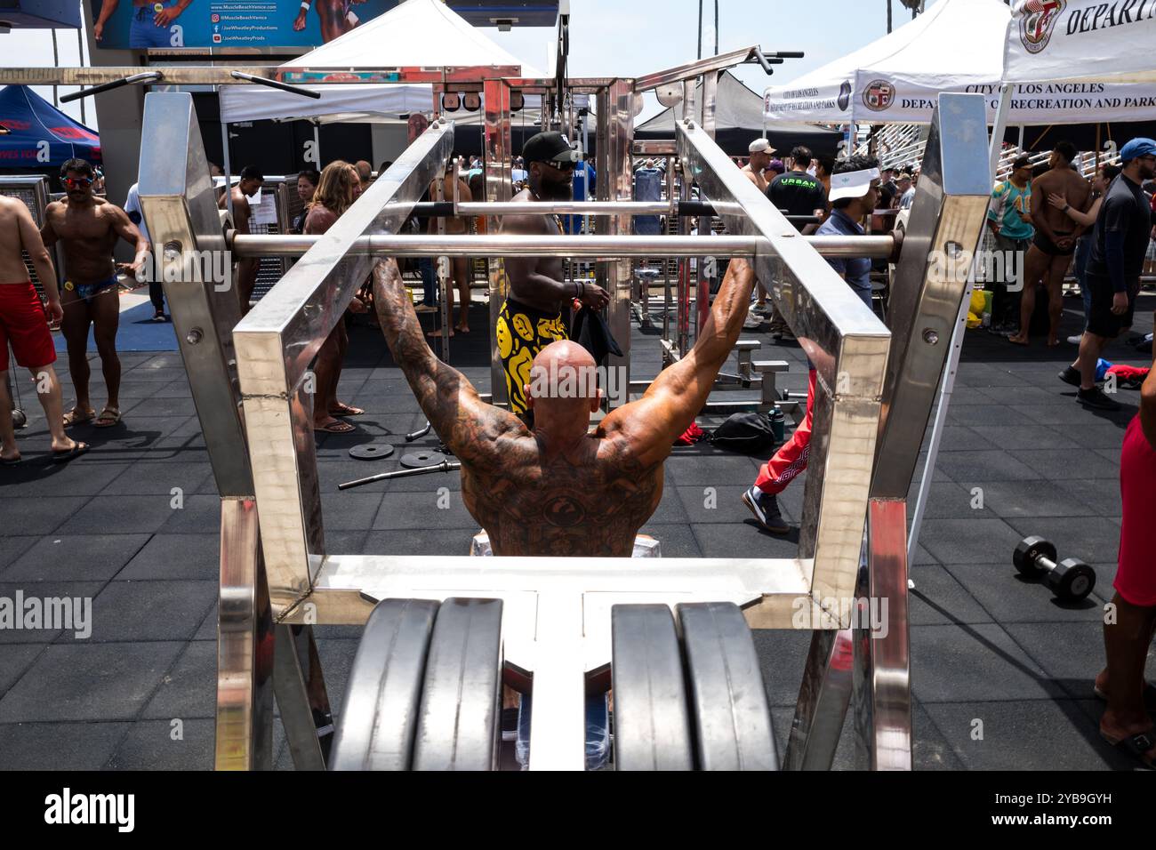 Los Angeles, USA. 4th Jul, 2024. Venice Beach Boardwalk Mr. & Ms ...