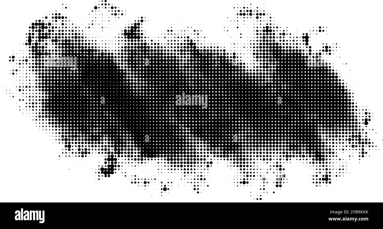 grunge style halftone banner. Vector illustration Stock Vector Image ...
