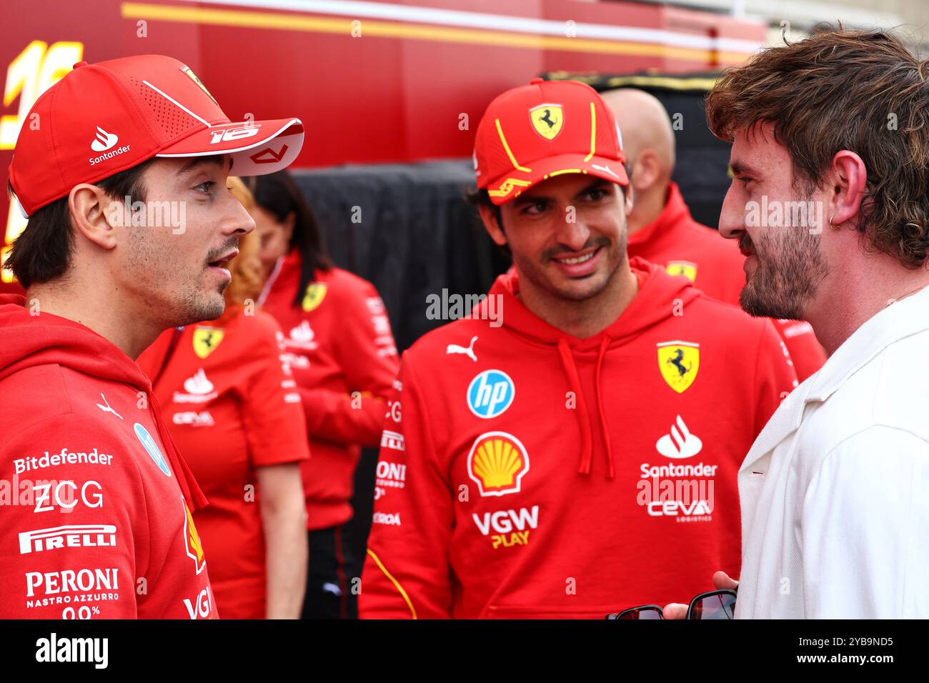 Austin, USA. 17th Oct, 2024. Charles Leclerc (MON) Ferrari and Carlos ...