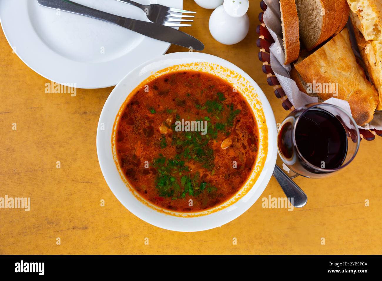 Georgian traditional soup kharcho Stock Photo - Alamy