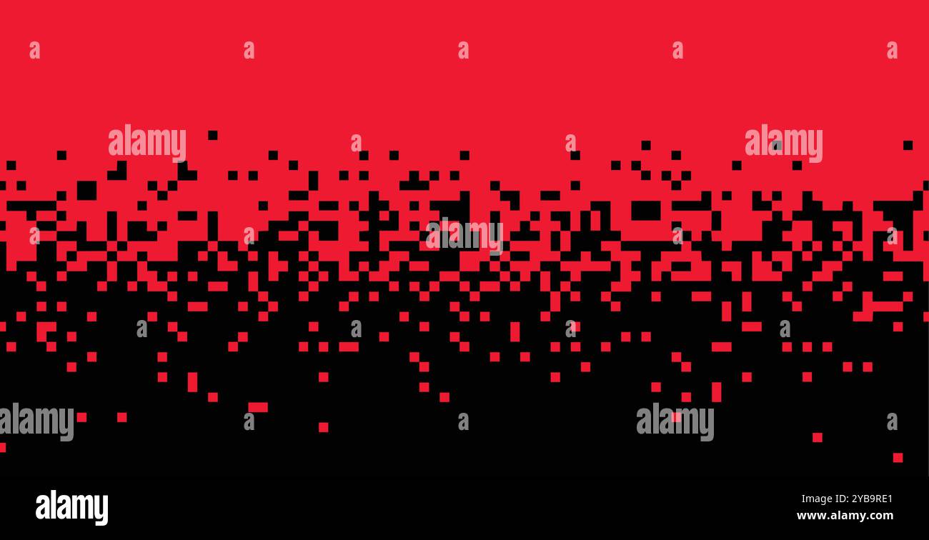 red and black mosaic pixel gradient background Stock Vector Image & Art ...