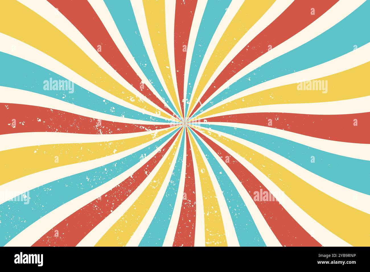 Retro swirl radial rays hi-res stock photography and images - Alamy