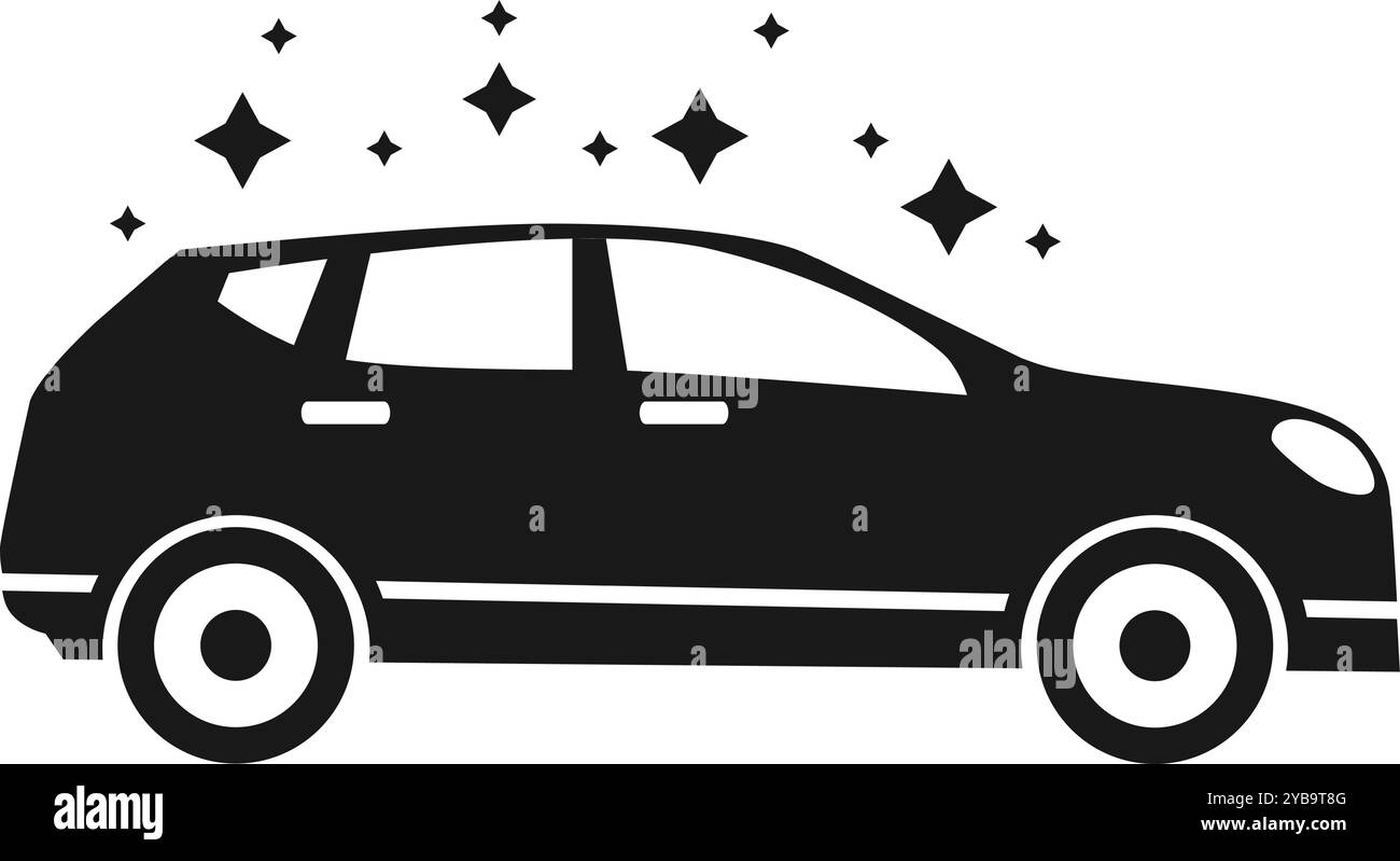 Clean car icon. Auto washing service symbol Stock Vector Image & Art ...