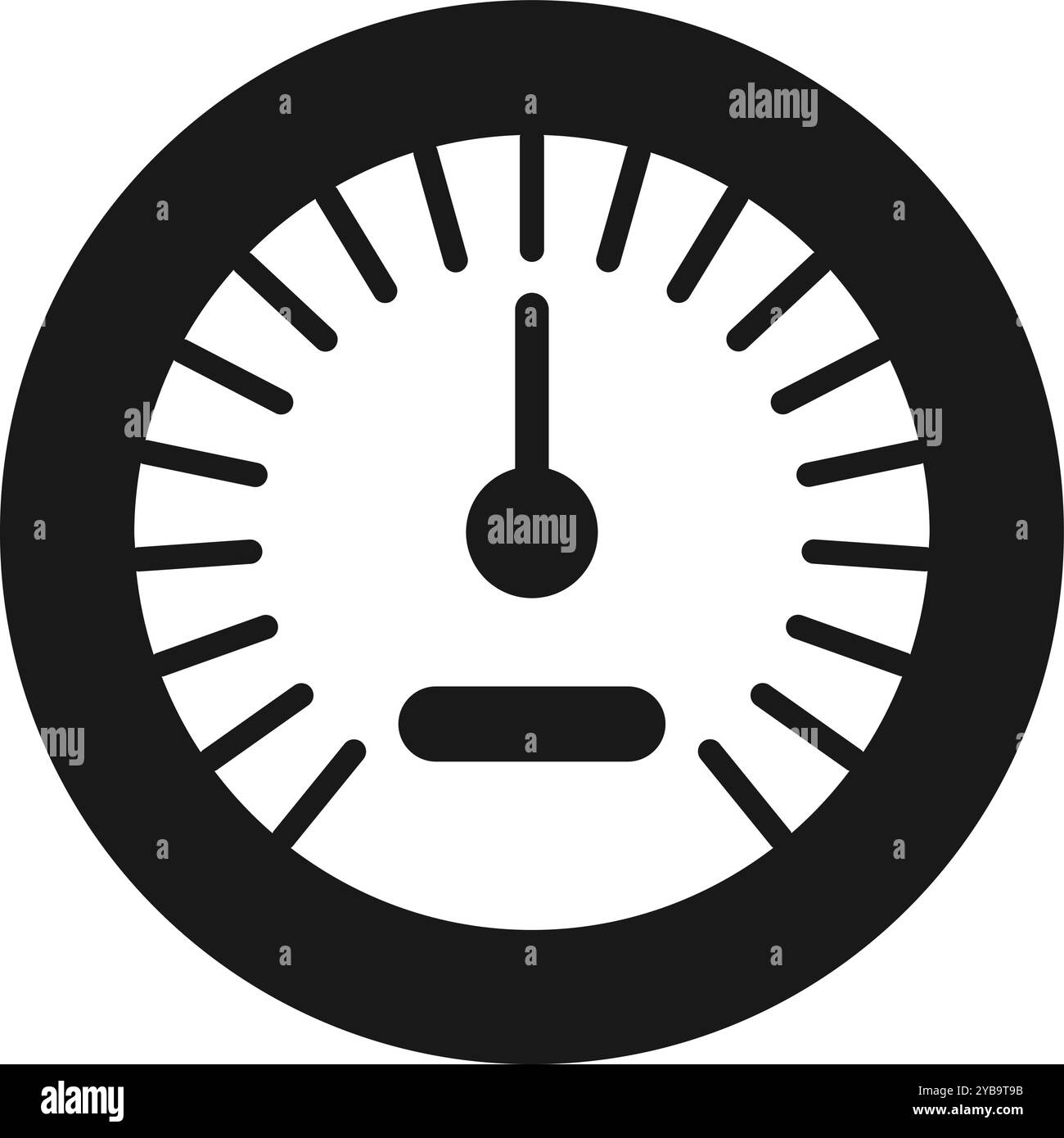Speedometer black icon. Dashboard meter. Control gauge Stock Vector ...