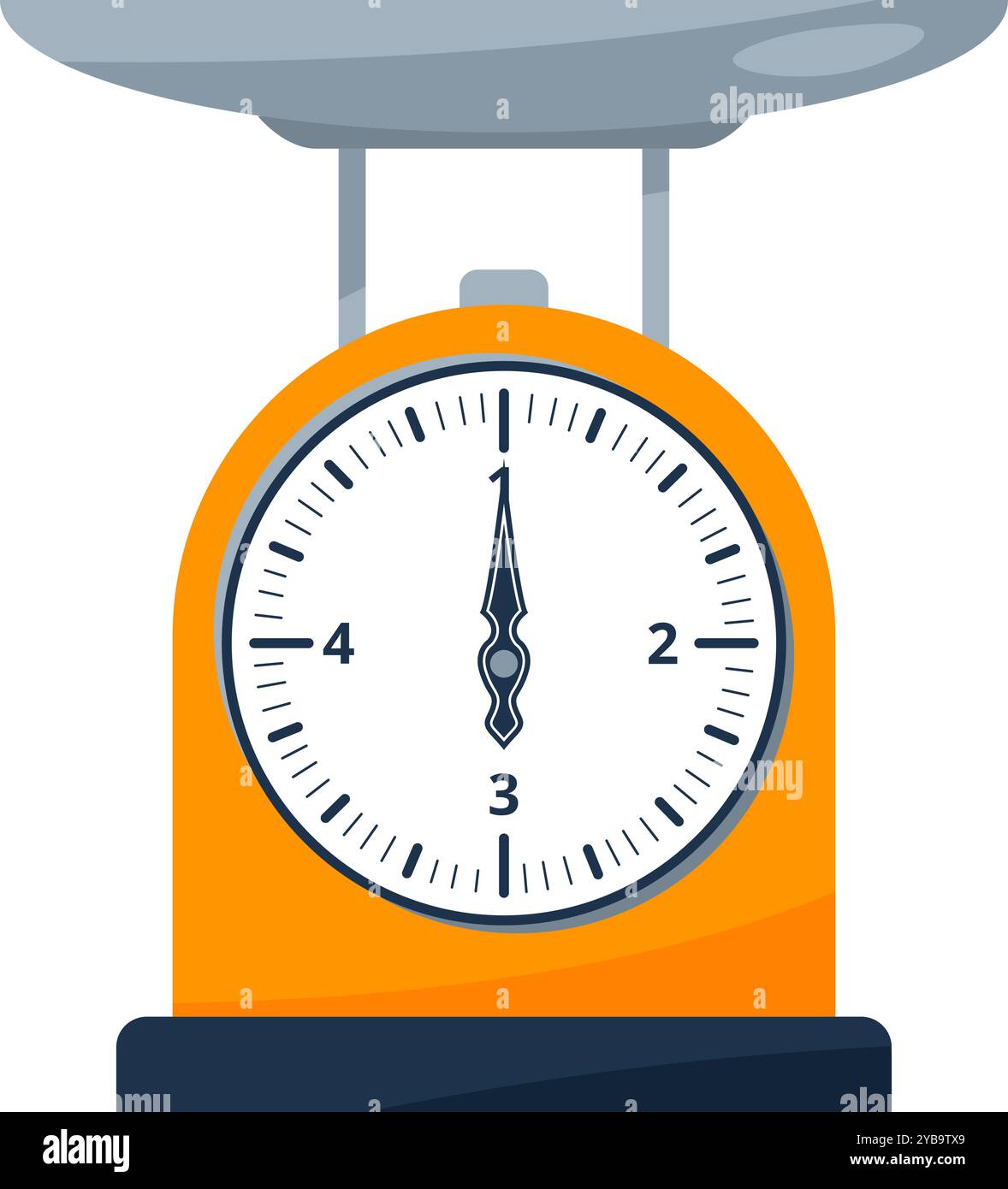 Kitchen scales cartoon icon. Food weight measurement Stock Vector Image & Art - Alamy
