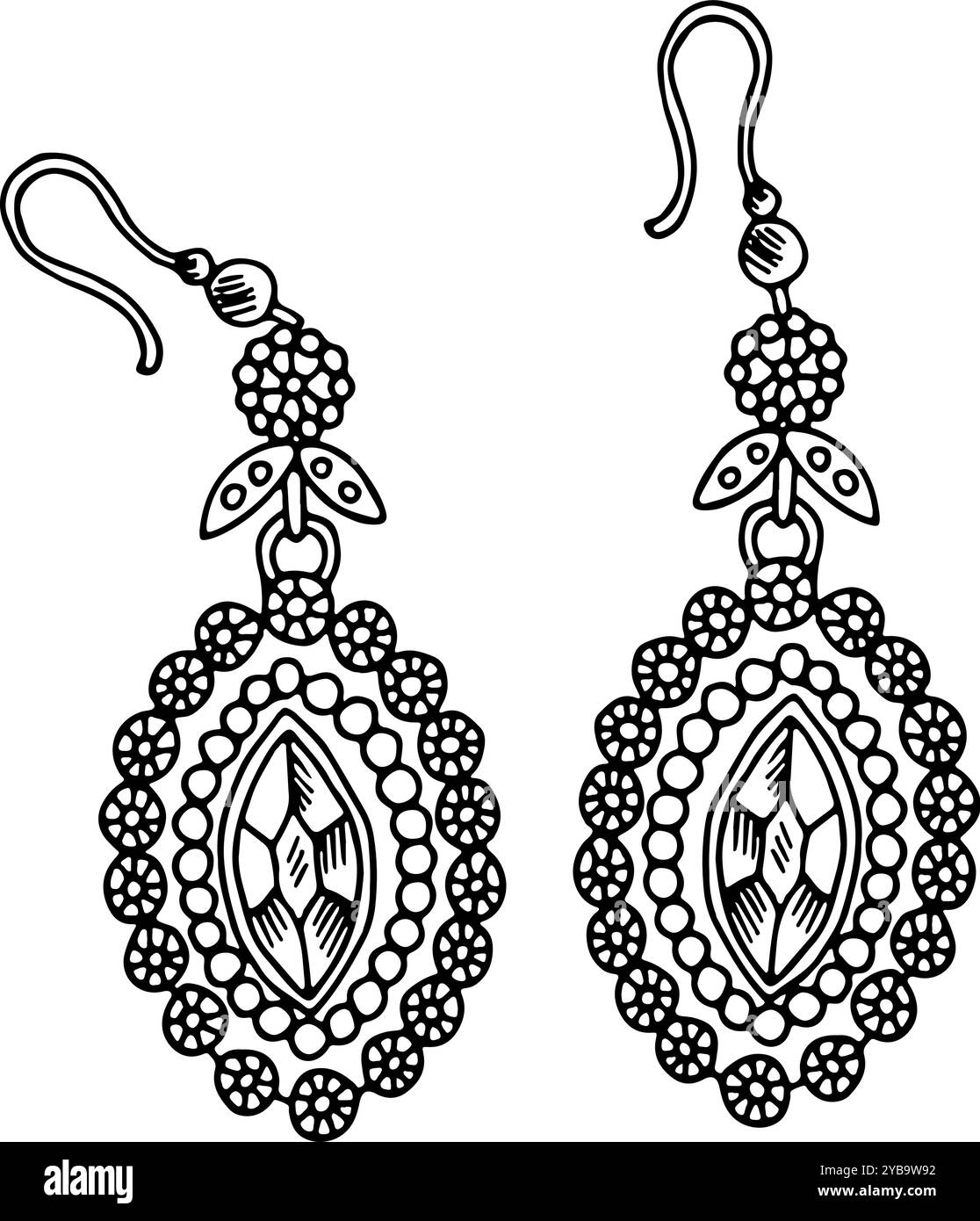 Female jeweler drawing sketch Stock Vector Images - Alamy