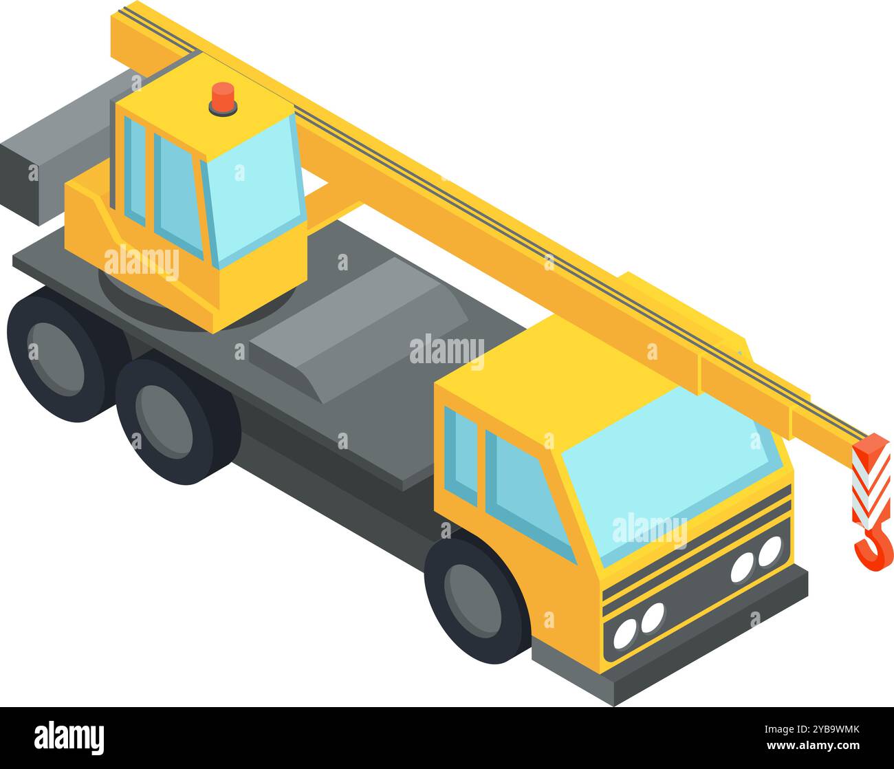 Heavy boom truck machinery Stock Vector Images - Alamy