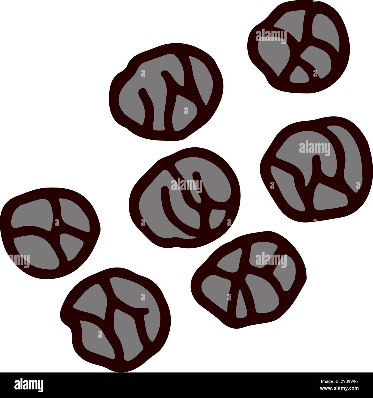 Black pepper spice doodle. Cooking ingredient drawing Stock Vector ...