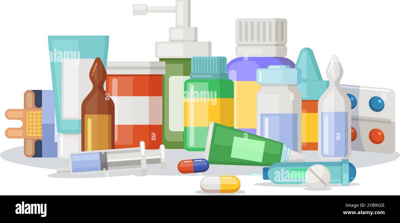 Cartoon medical drugs hi-res stock photography and images - Alamy