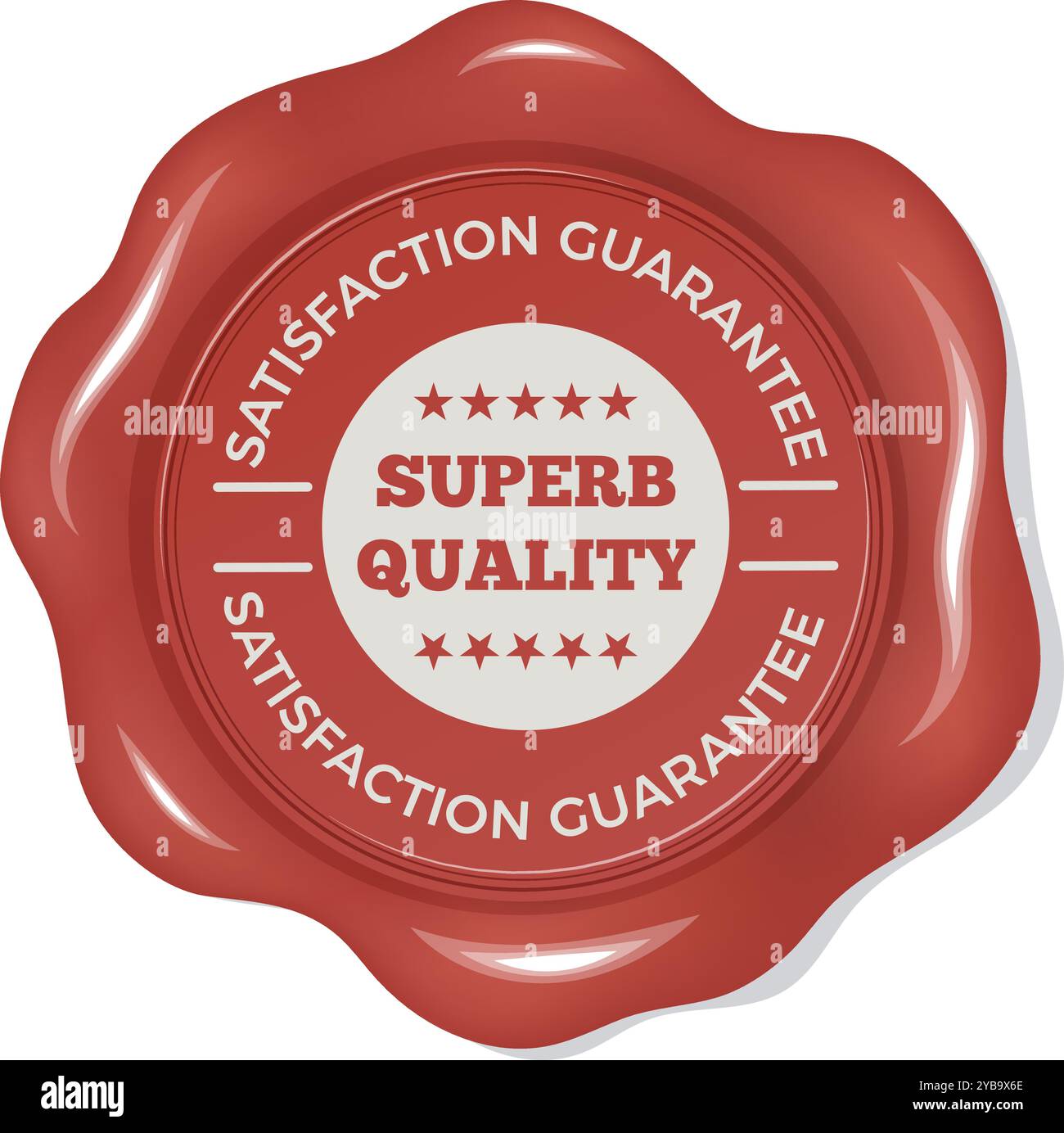 Superb quality wax seal. Red post stamp Stock Vector Image & Art - Alamy