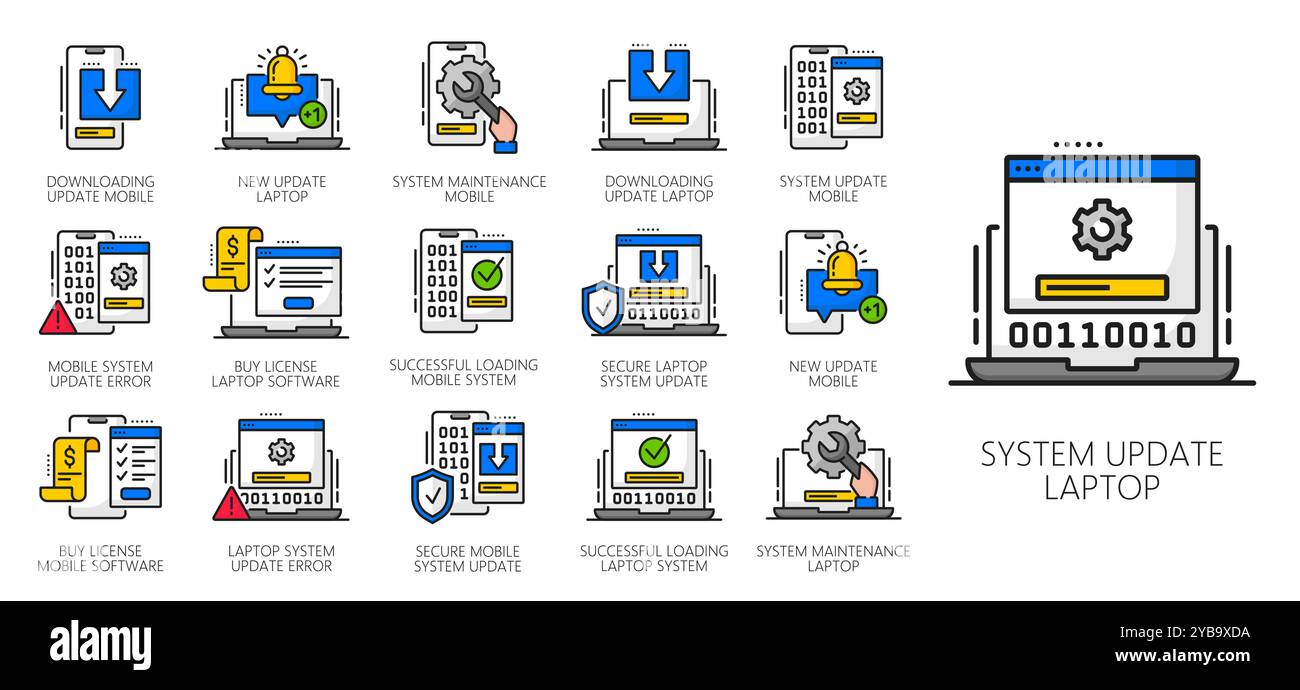 Pc upgrade icons hi-res stock photography and images - Alamy