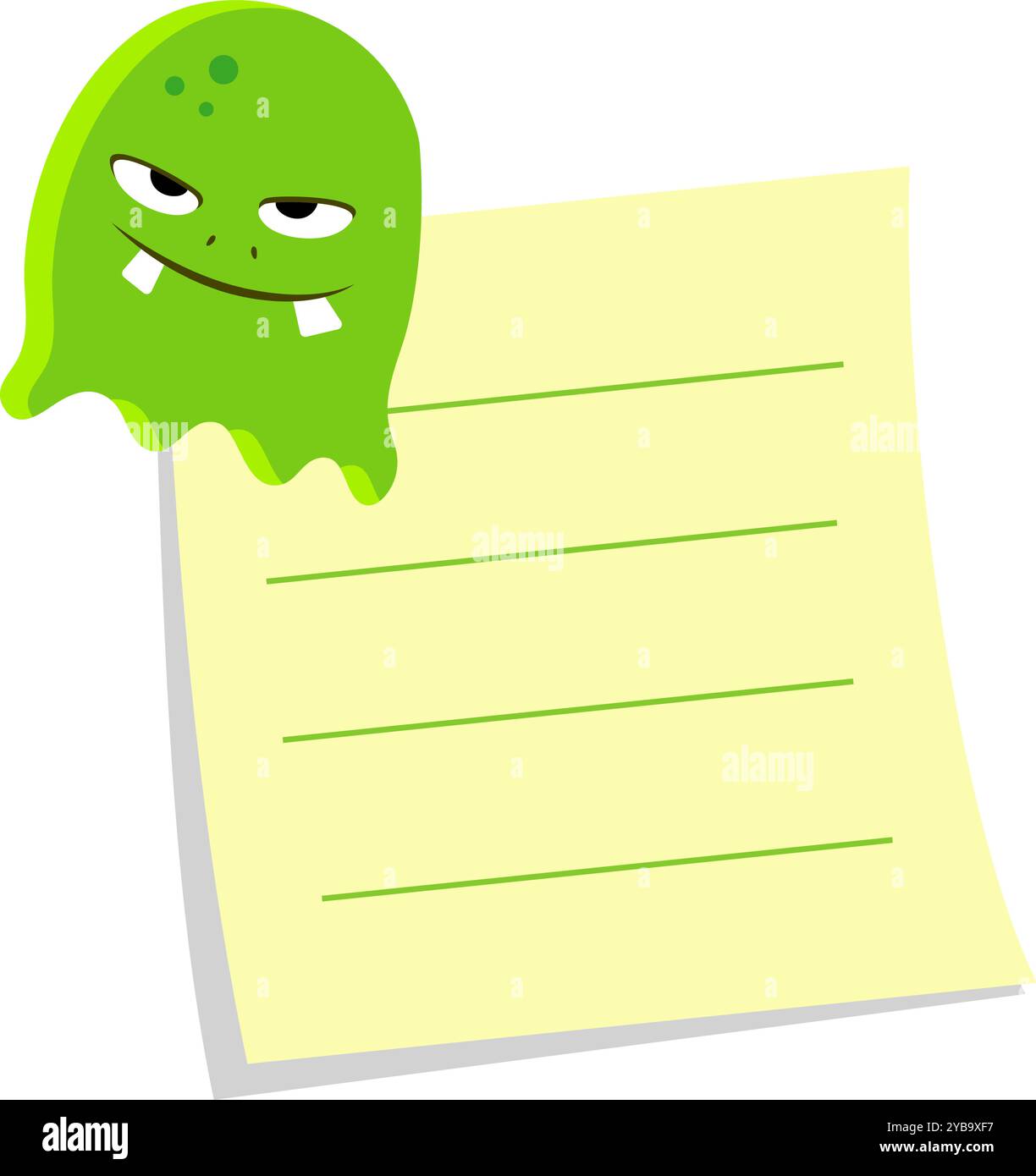 Funny kid memo sheet. Notepad page template Stock Vector Image & Art ...