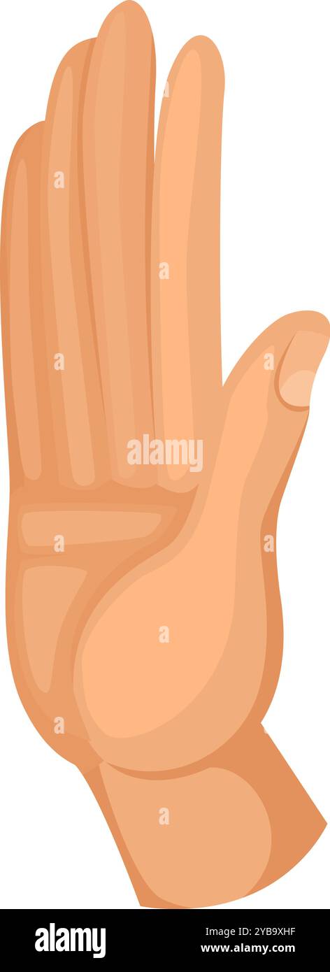 Take five hand gesture. Showing approve sign Stock Vector Image & Art ...