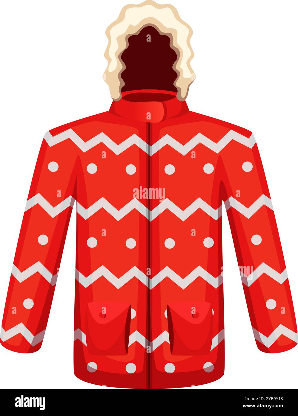 Warm jacket. Cartoon winter wool coat icon Stock Vector Image & Art - Alamy