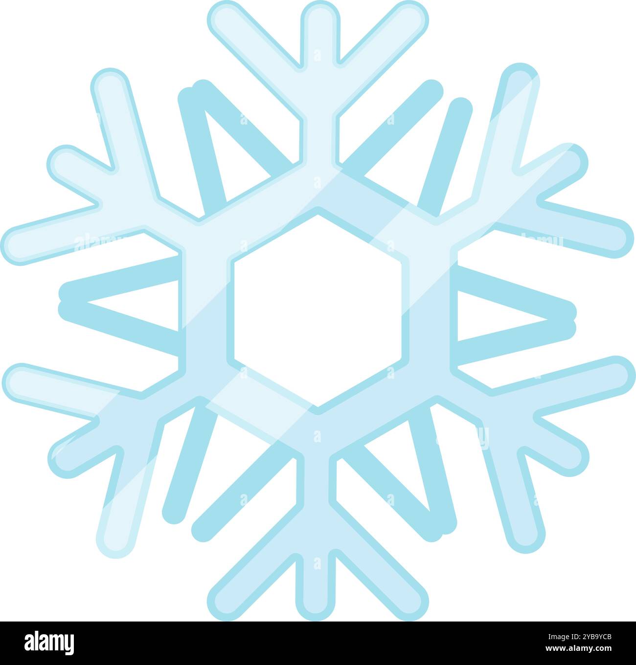 Cartoon snowflake. Winter cold symbol. Snow icon Stock Vector Image ...