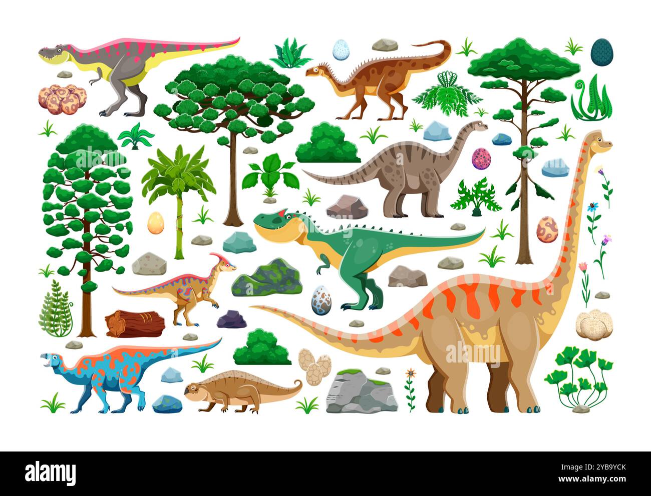 Jurassic period ferns Cut Out Stock Images & Pictures - Alamy