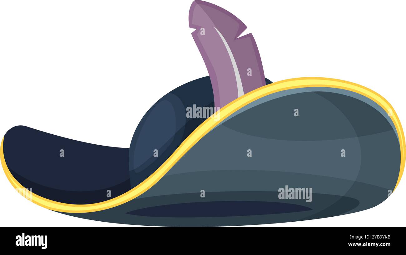 English lady with feather hat Stock Vector Images - Alamy