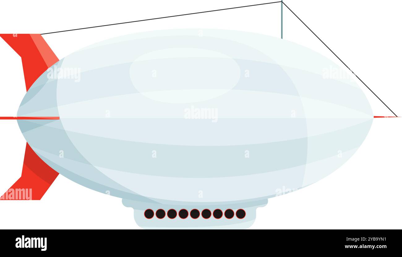 Zeppelin color icon. Flying retro sky aircraft Stock Vector Image & Art ...
