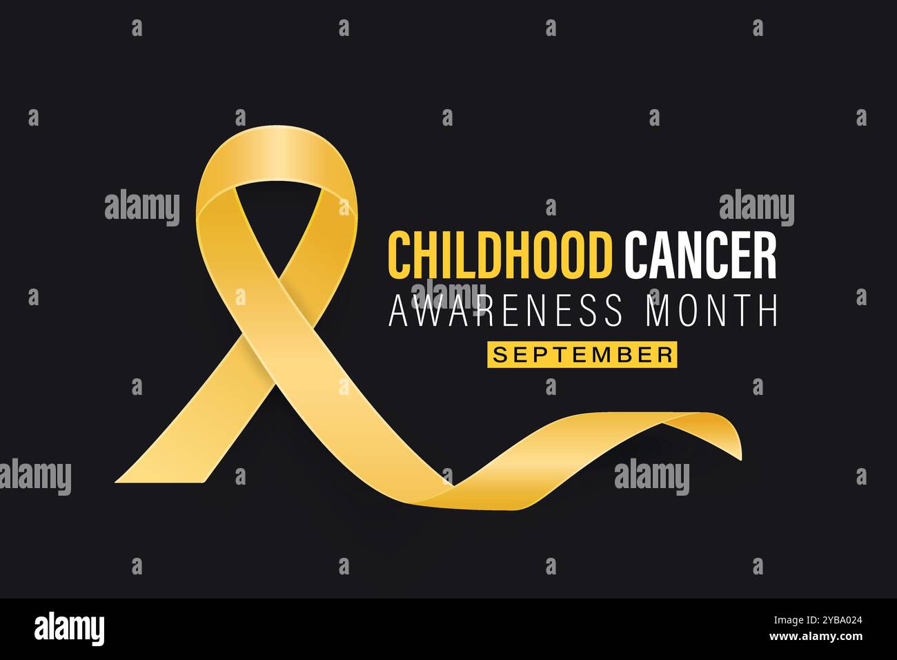 Childhood Cancer Awareness Month Banner, September. Card or Placard ...