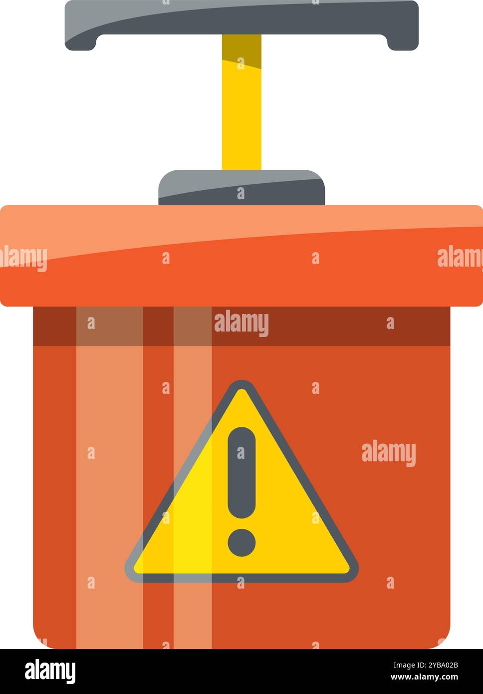 Detonator cartoon icon. Bomb explosion launcher symbol Stock Vector ...