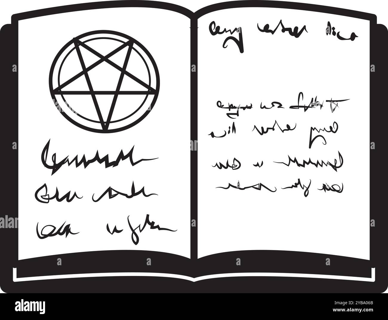 Spell book imagination mystery Cut Out Stock Images & Pictures - Alamy