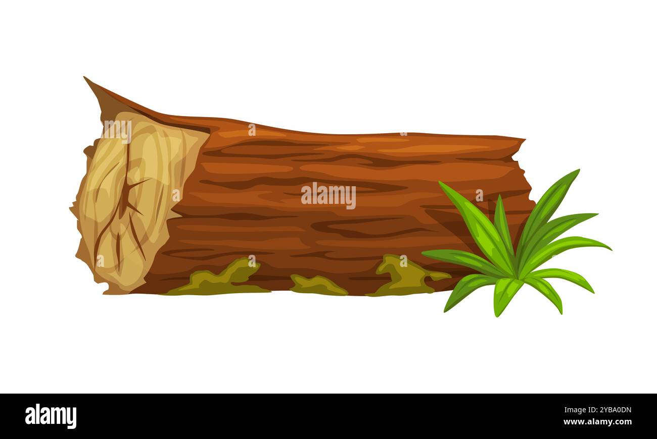 Tree log stump for jungle landscape and prehistoric dinosaur era ...