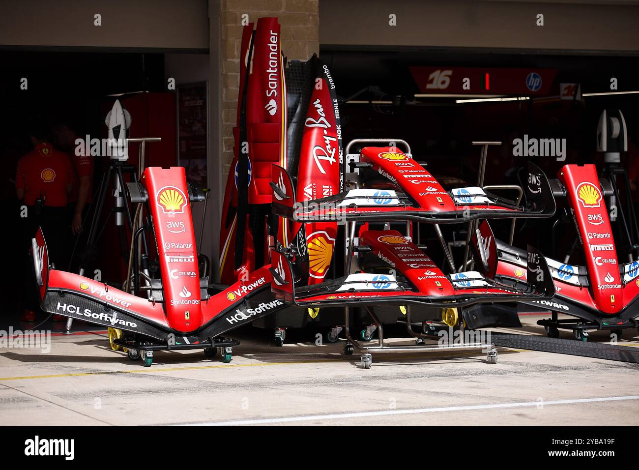 Scuderia Ferrari SF-24, mechanical detail front wings during the ...