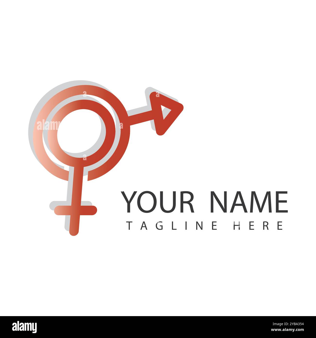 Creative gender logo illustration design Stock Vector Image & Art - Alamy