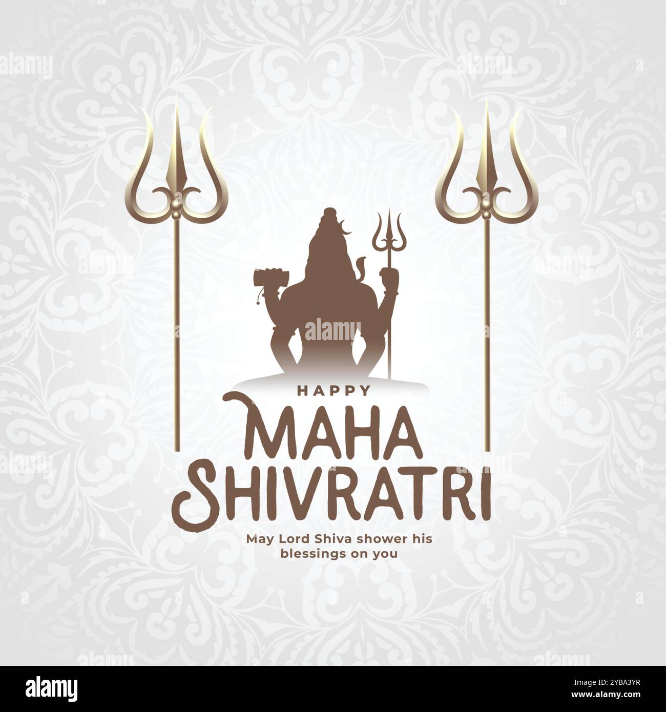 maha shivratri indian festival card design Stock Vector Image & Art - Alamy