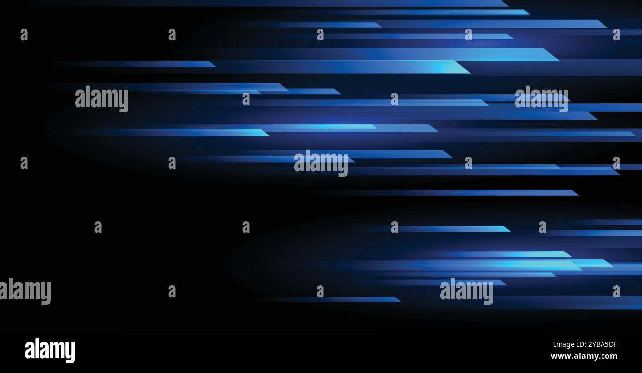 blue horizontal speed motion lines background Stock Vector Image & Art ...