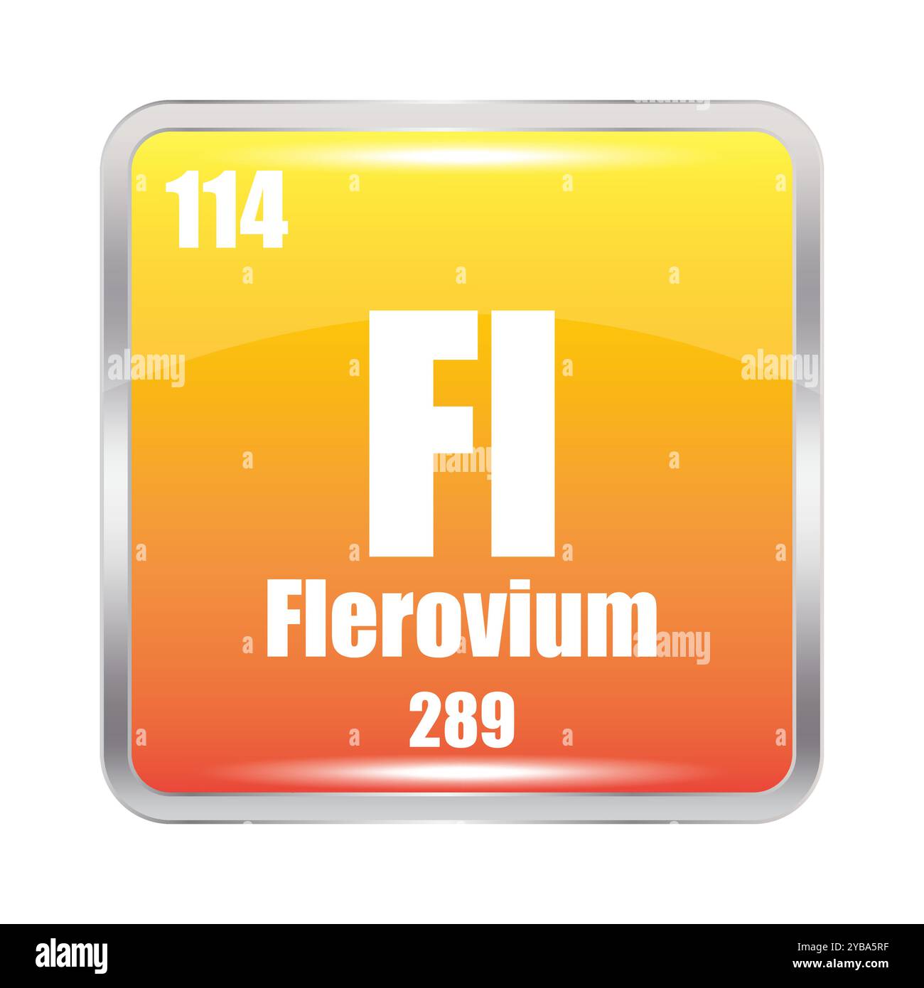 Periodic table 114 flerovium hi-res stock photography and images - Alamy