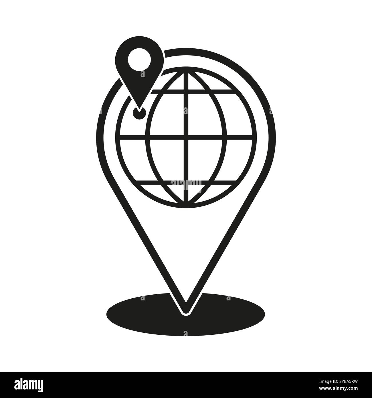 Global location icon. World map pin. Vector globe marker. Geographical ... Global location icon. World map pin. Vector globe marker. Geographical ...