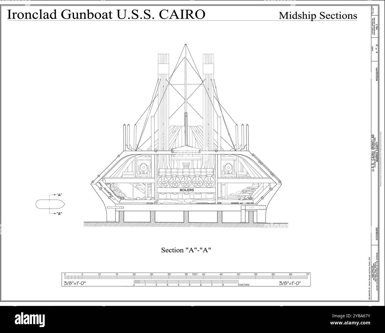 Ironclad ship design Stock Vector Images - Alamy