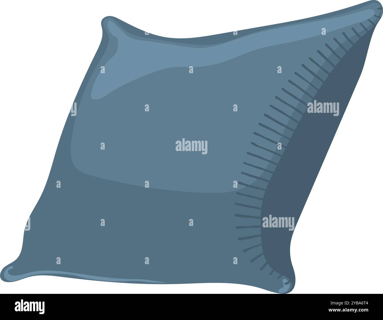 Decorative pillow with soft texture on white background, Vector Stock ...