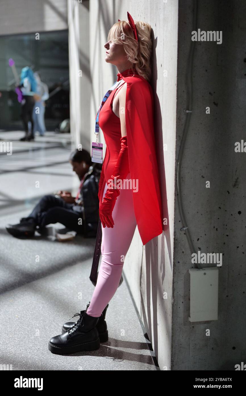 New York, New York, USA. 17th Oct, 2024. Comic characters and cosplay ...