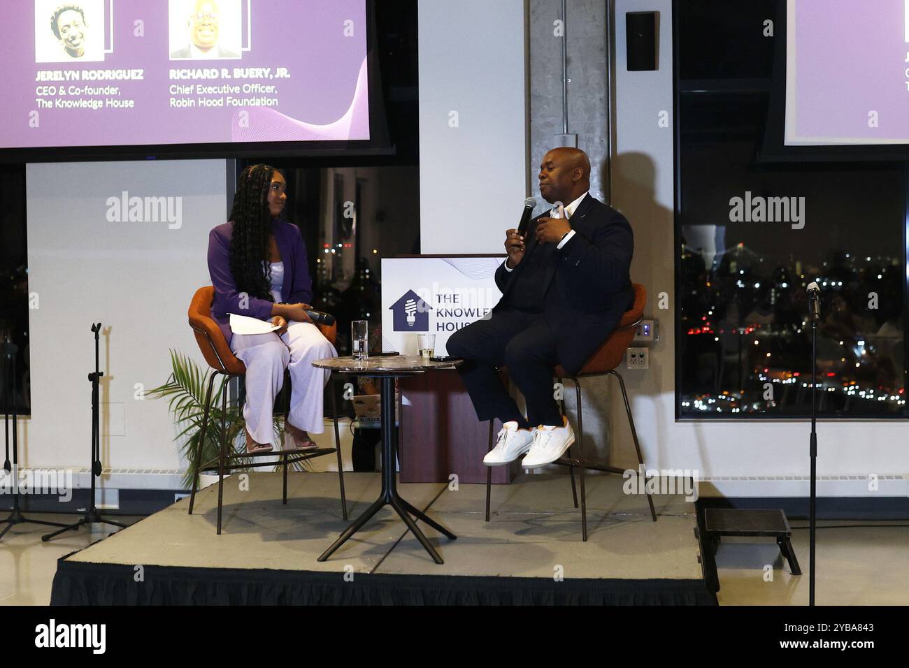 New York, United States. 16th Oct, 2024. The Knowledge House CEO and Co ...