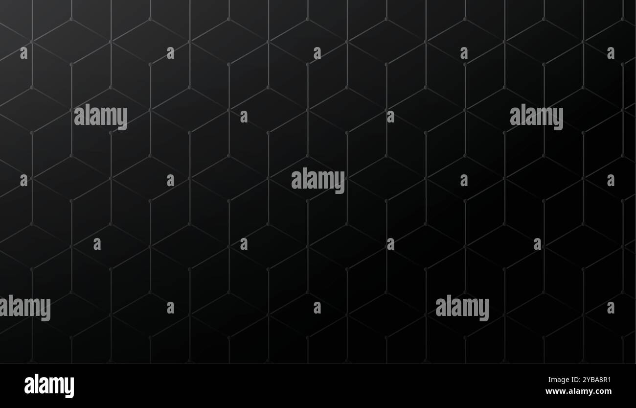 hexagonal black background modern design Stock Vector Image & Art - Alamy
