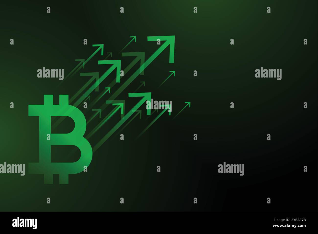 digital currency asset bitcoin growth background Stock Vector Image ...