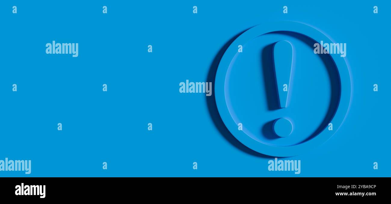 three-dimensional exclamation mark backgrounds.3d rendering Stock Photo ...